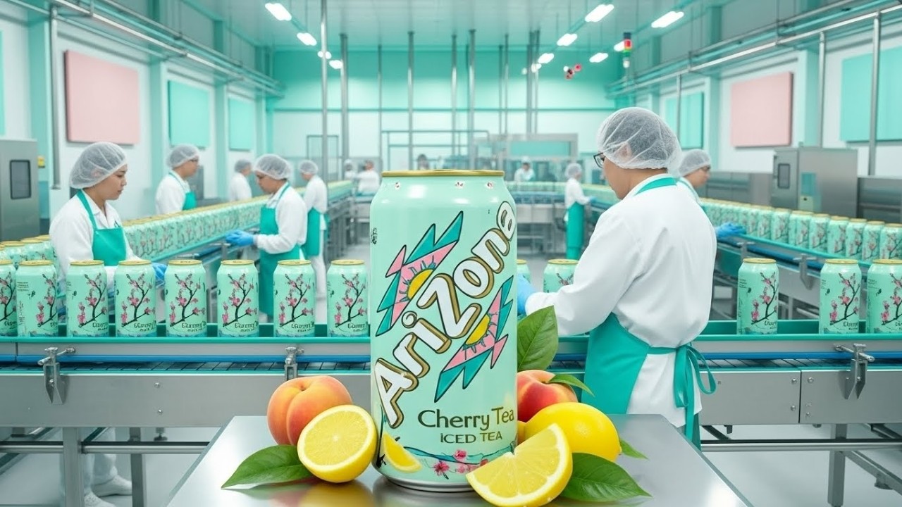 Inside The Factory: How Arizona Iced Tea Is Made (Full Process) - YouTube
