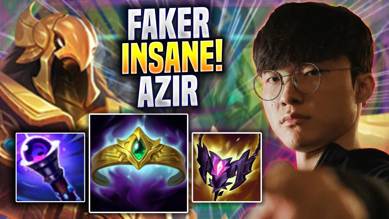 FAKER IS INSANE WITH AZIR! - T1 Faker Plays Azir MID vs Zed ...