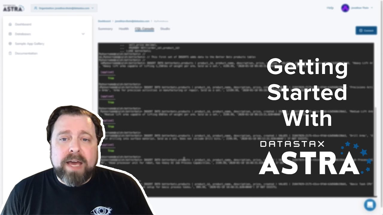 How To Create A Database With Astra Db In 2 Minutes Datastax Youtube 2053