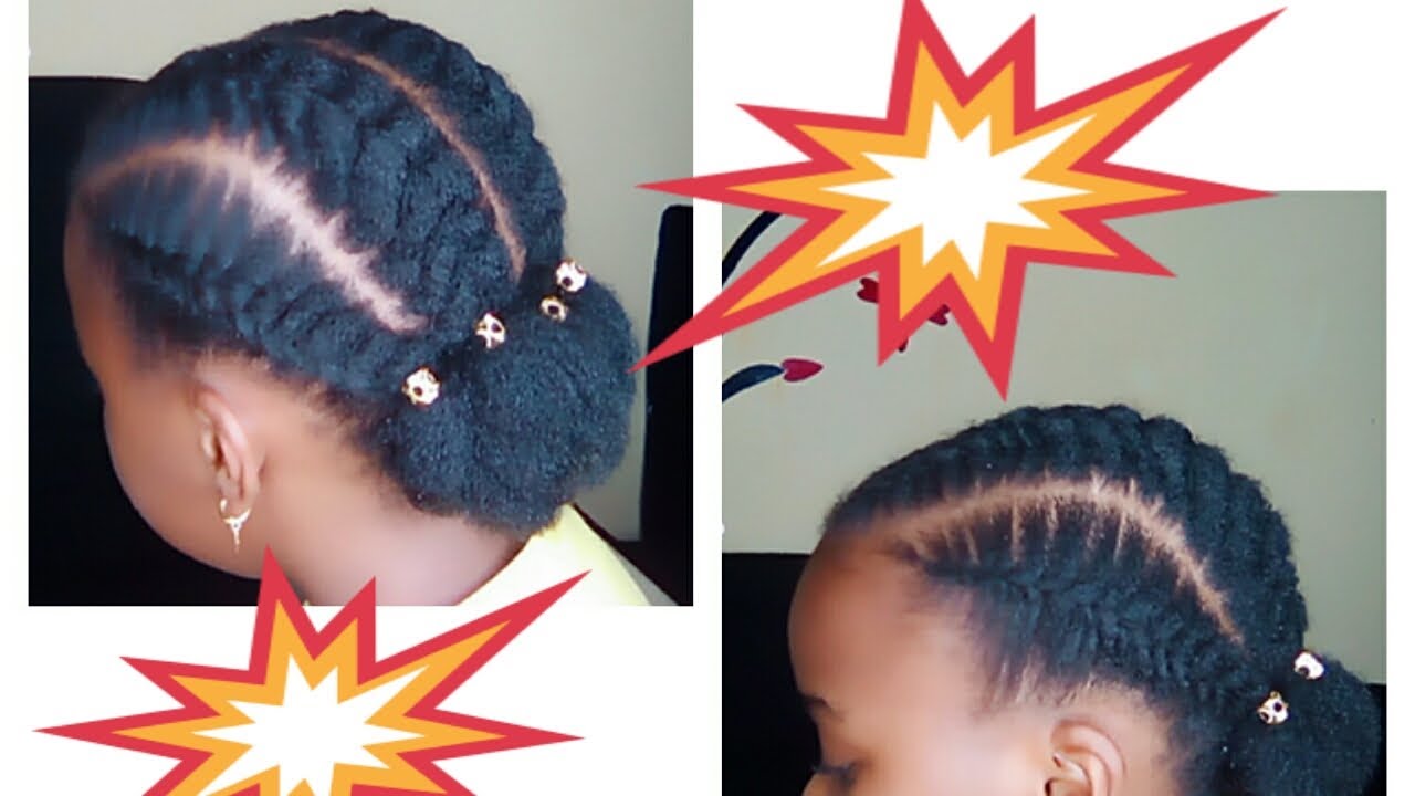 NEEDLE AND THREAD CORNROWS (without using gel) - YouTube