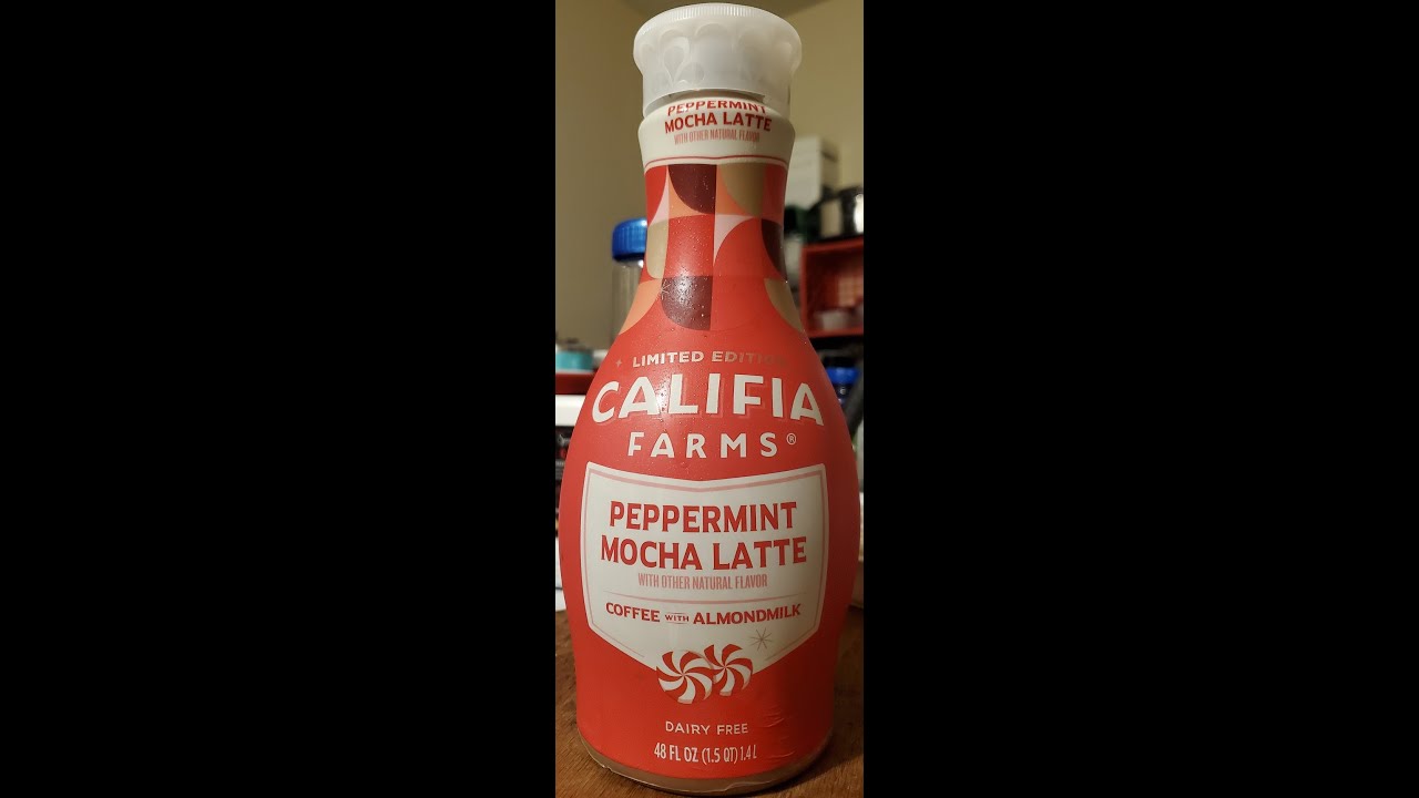 Califia Farms Peppermint Mocha Latte Coffee with Almondmilk Review ...