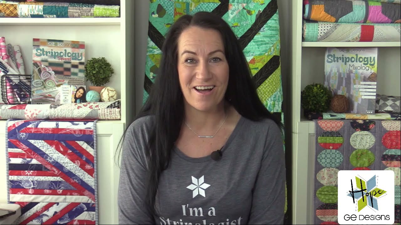 Gudrun Erla of GE Designs HOPE Quarantine Quilt Along 2 Session 1 - YouTube