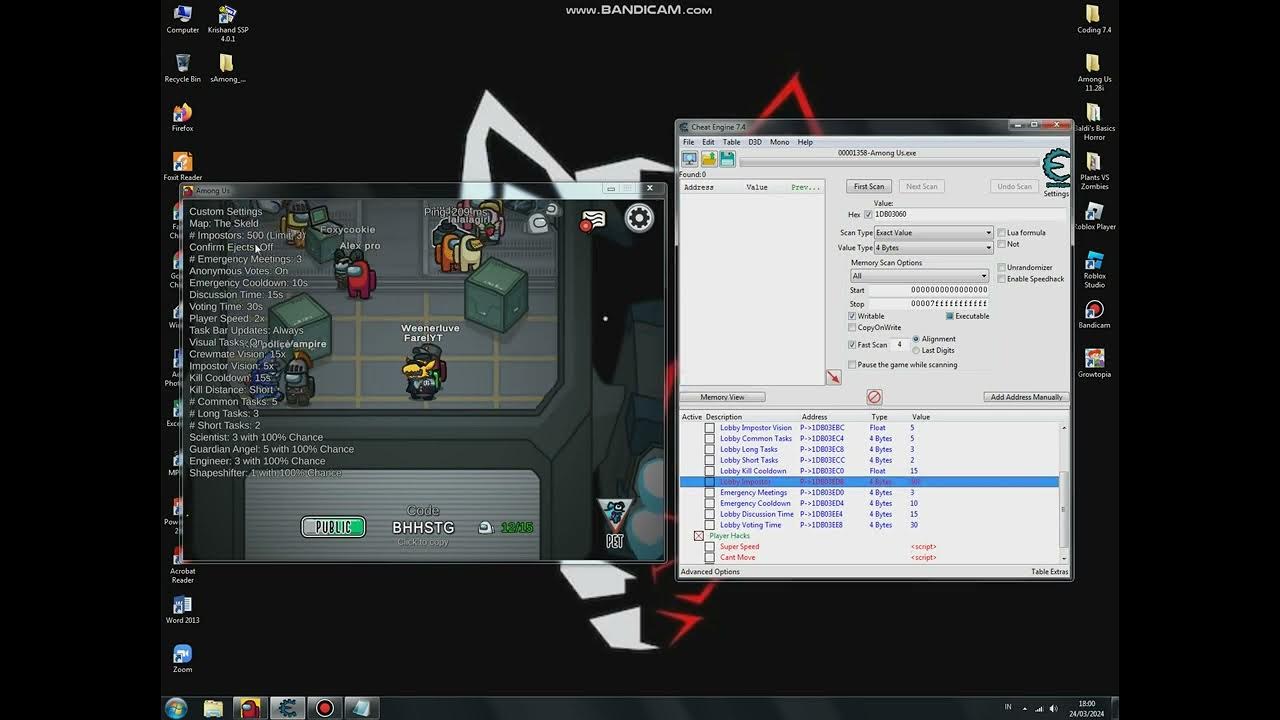 Among US Cheat Engine Table 11 28i Download - YouTube