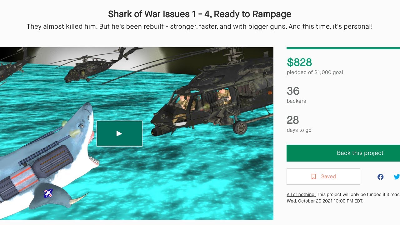 It's Jaws Meets Robocop! on BACKER PAUSE - YouTube