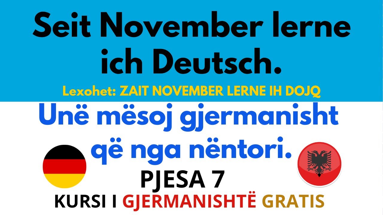 Mëso 30 Shprehje/Fraza Gjermanisht - Shqip A1 A2 B1 Pjesa 7 - YouTube