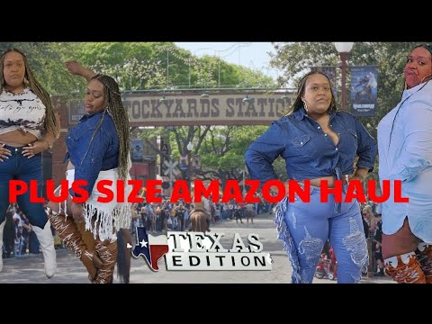 Plus Size Amazon Try On Haul! Texas bound, Cowgirl edition! - YouTube
