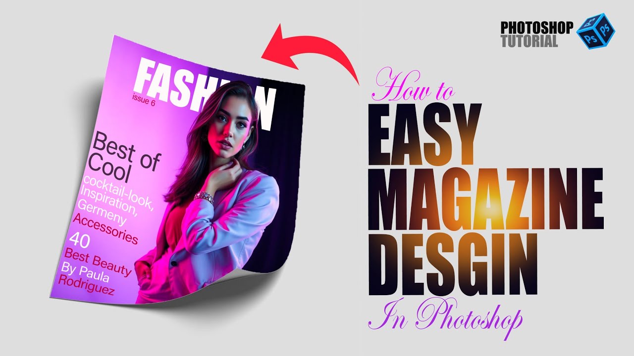 How to Desgin Magazine poster in photoshop |Tutorial | - YouTube