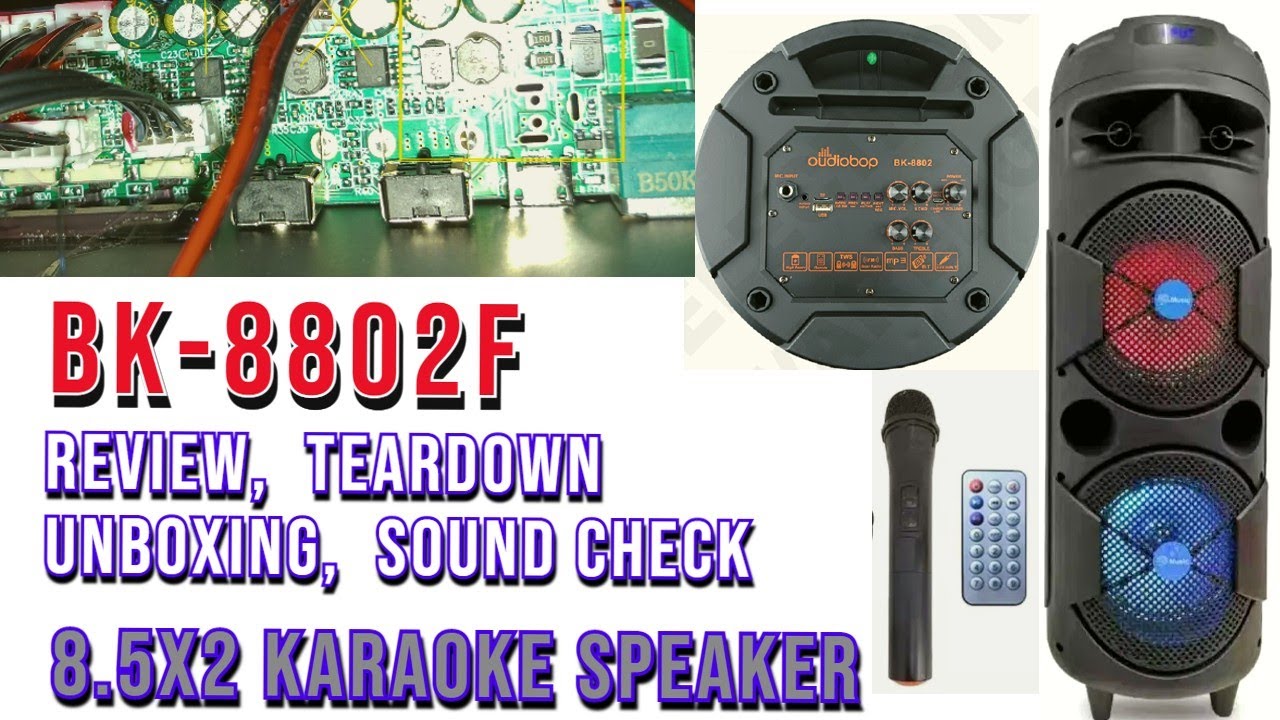 Oudiobop BK-8802F Double 8.5-inch Bluetooth Speaker: Review ...