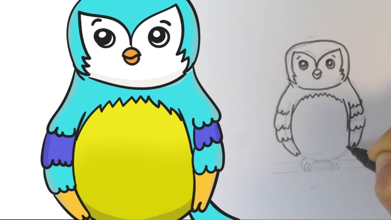 Cómo dibujar una lechuza - YouTube