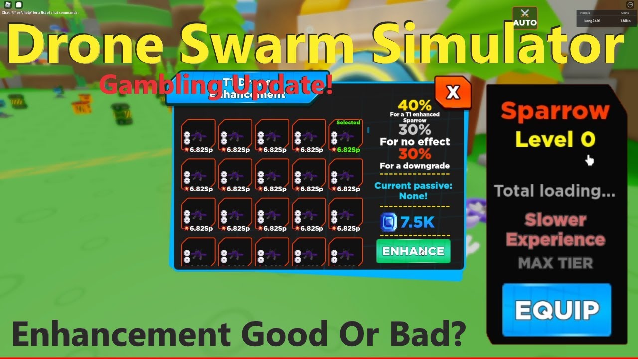 Drone Swarm Simulator | Enchantment Good Or Bad? Gambling Now...? - YouTube