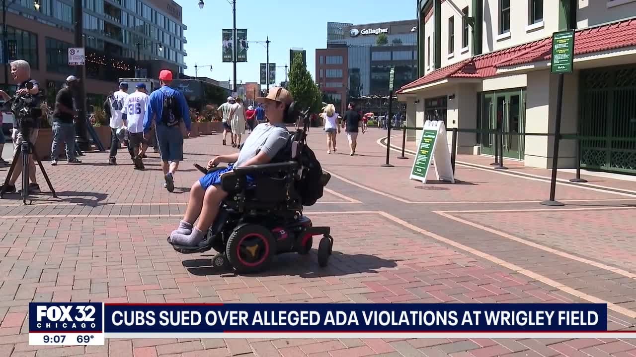 Chicago Cubs sued over alleged ADA violations at Wrigley Field - YouTube