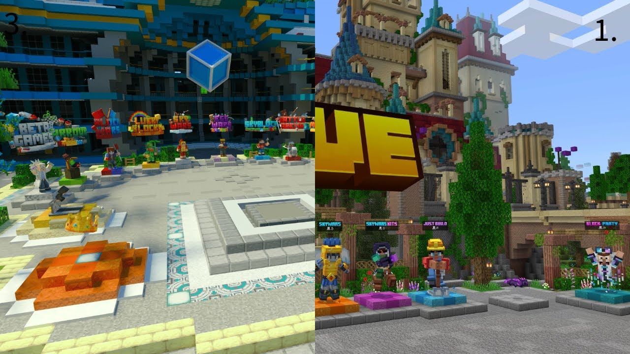 I ranked minecraft bedrocks featured servers part 2 - YouTube