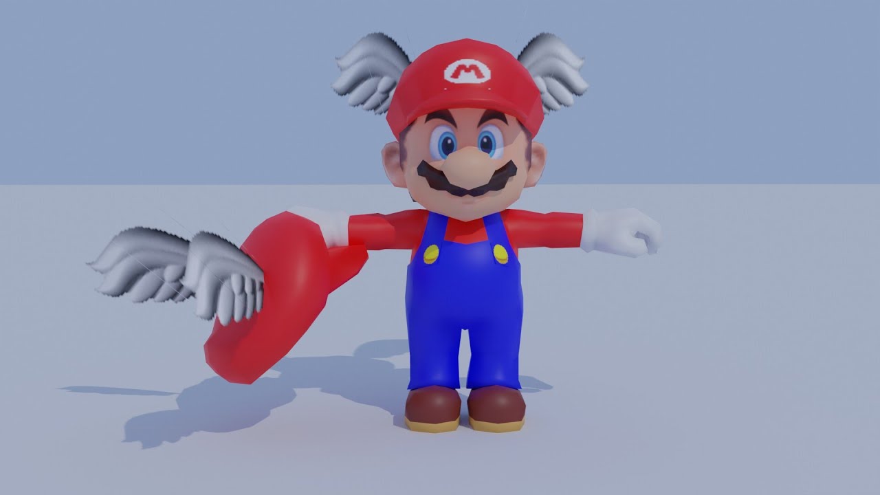 MARIO 64 custom model! - YouTube
