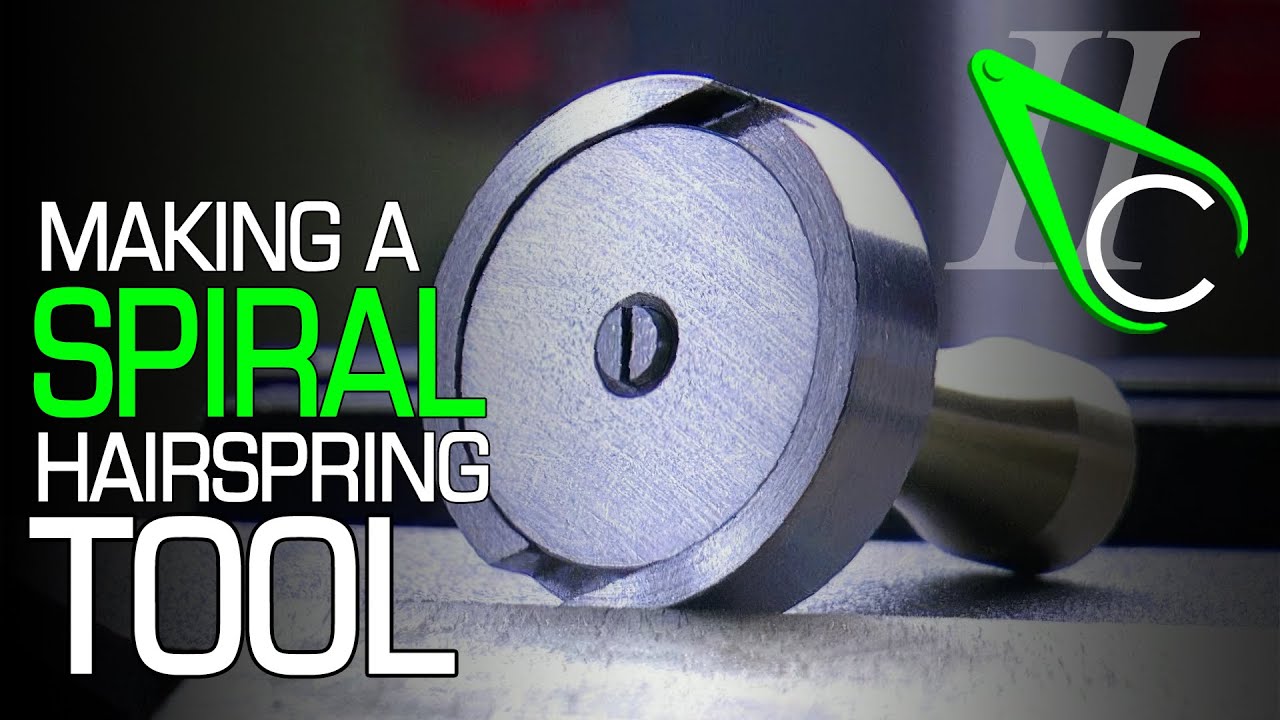 Making A Spiral Hairspring Forming Tool - YouTube