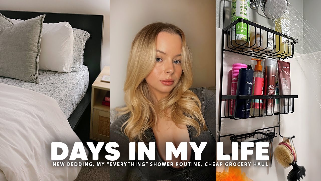 VLOG: my INTENSE shower routine, healthy weekly grocery haul, new ...
