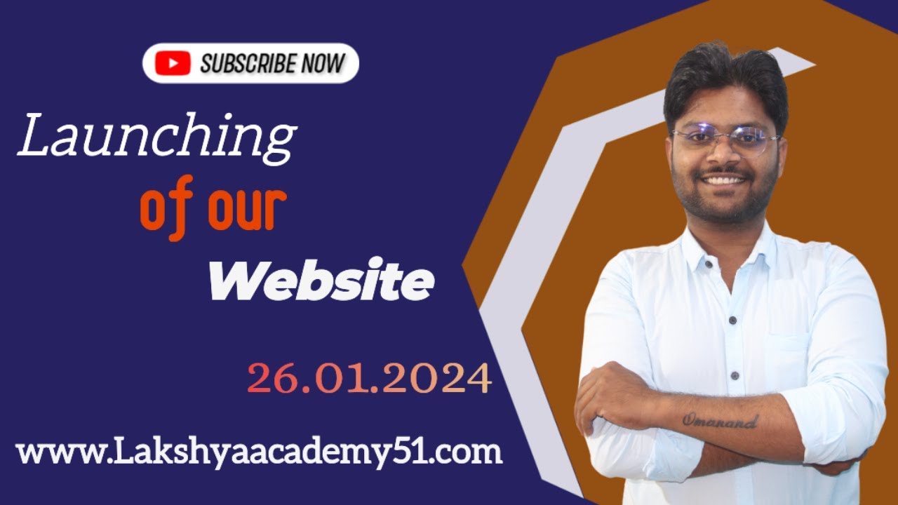 Launching Our Website | www.Lakshyaacademy51.com | Er. Anand Gour Sir ...