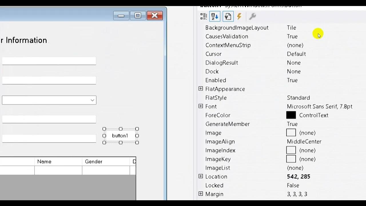 25-How to create Customer DataGridView | C# Programming | C# Developer - YouTube