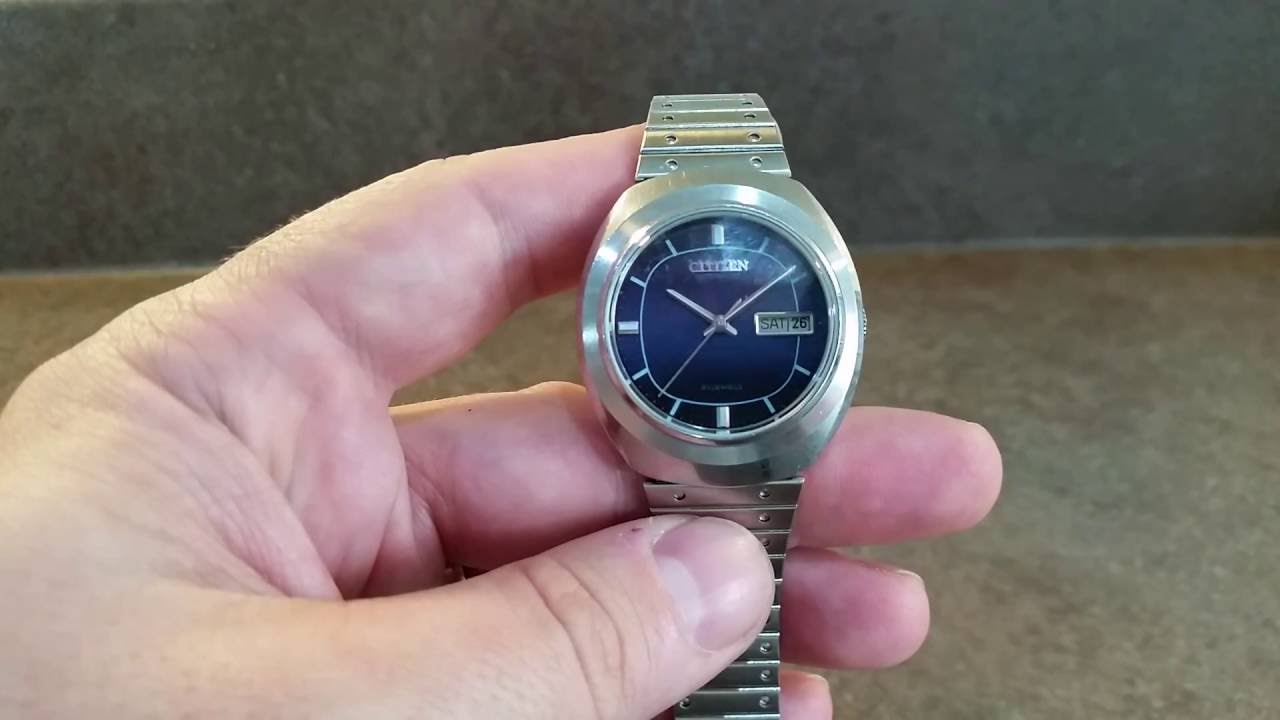 1977 Citizen automatic vintage watch - YouTube