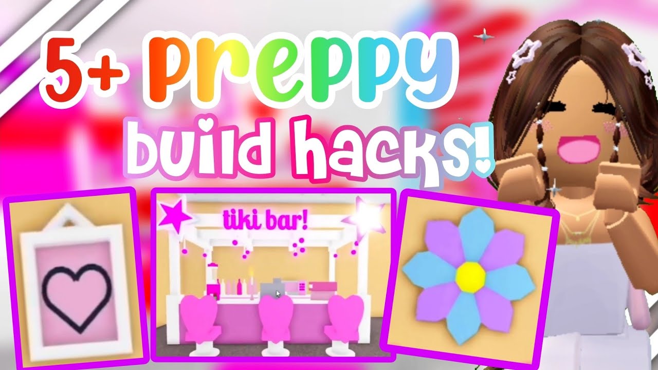 the BEST 10 PREPPY BUILD HACKS! *easy + cute!* (adopt me) - YouTube