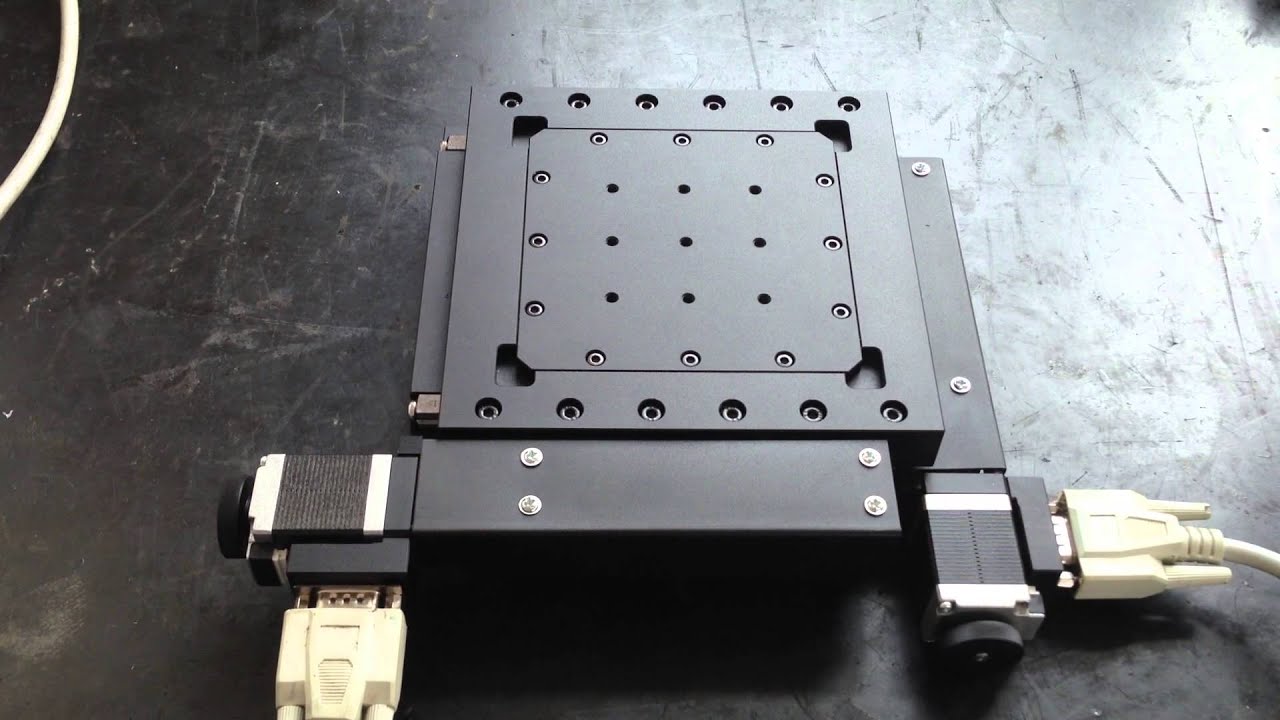 Motorized XY Linear Stage W50M02 - YouTube