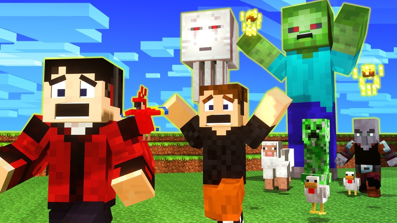 SI CRAFTEAMOS APARECEN MONSTRUOS!😱🤣 | Minecraft - YouTube