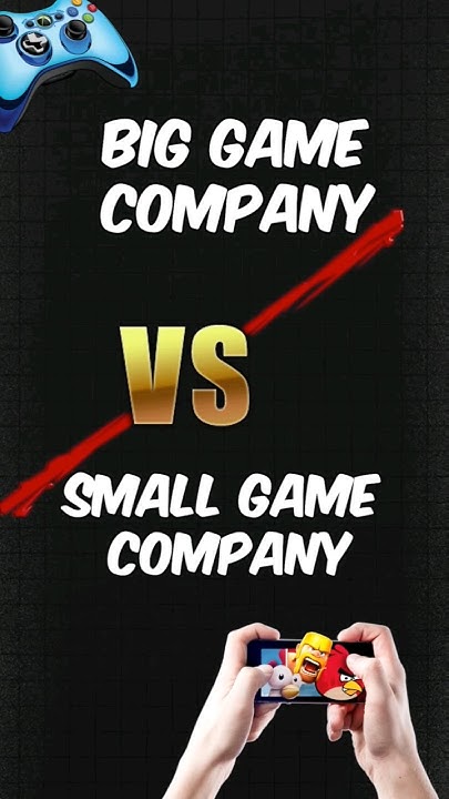 Big game company vs small game company #gamedevelopers #gamedevtips #gamedevelopment - YouTube
