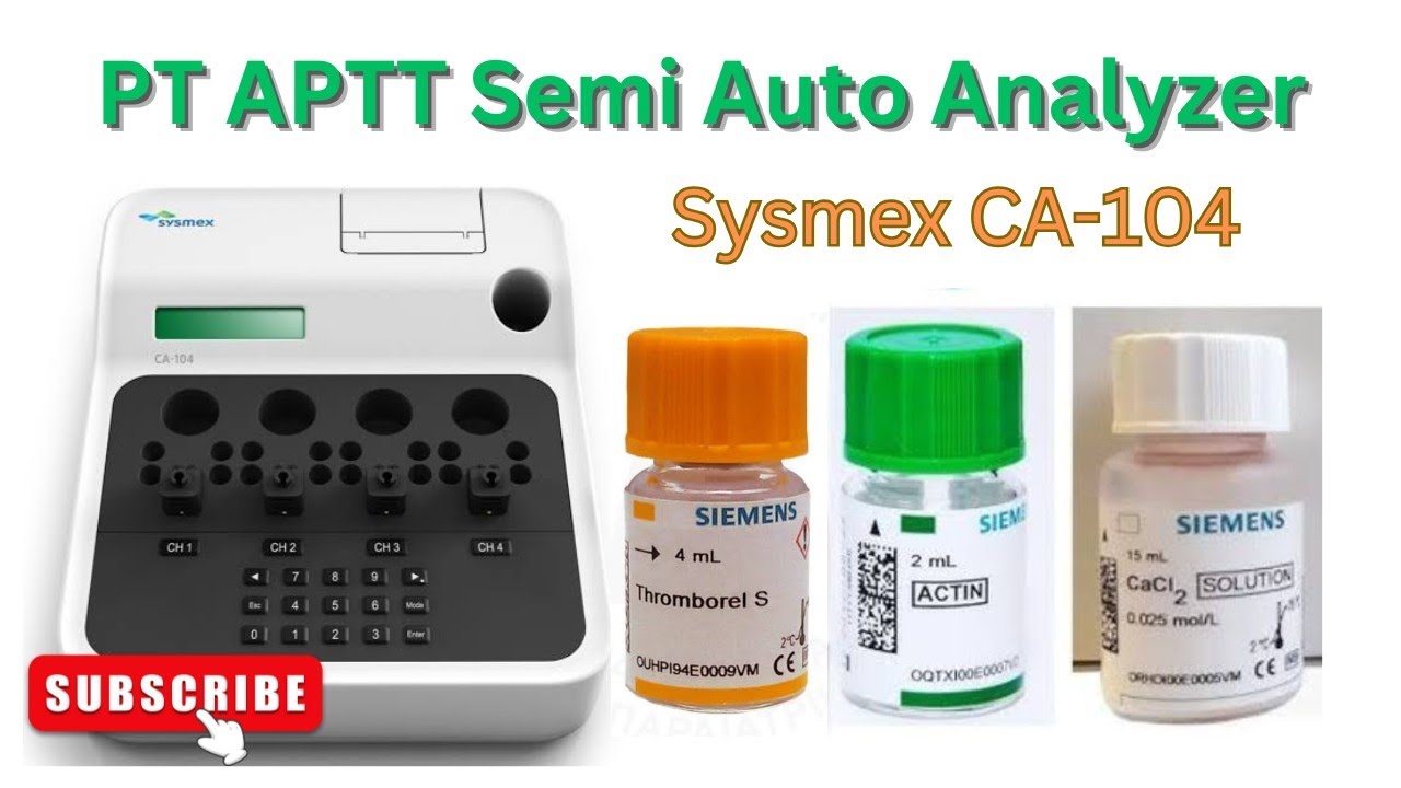 Coagulation Semi Auto Analyzer Sysmex CA 104 Analyzer PT INR coagulation-semi-auto-analyzer-sysmex-ca-104-analyzer-pt-inr