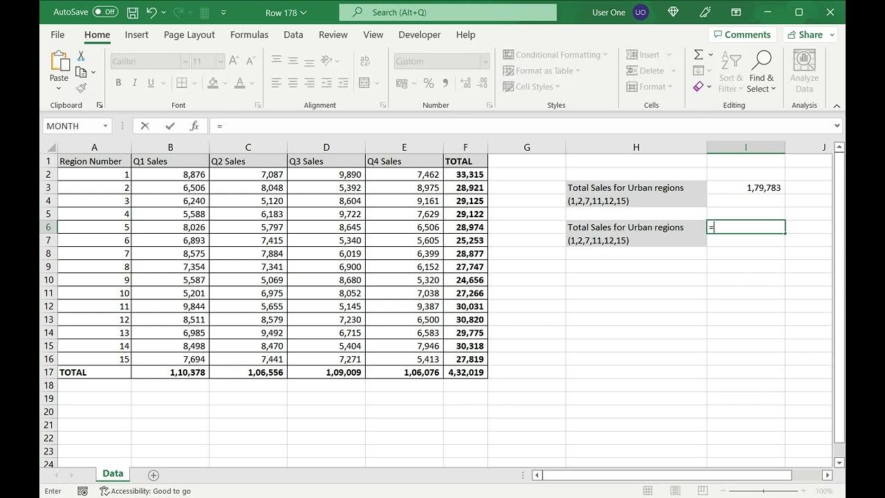 How to sum random cells in Excel - YouTube