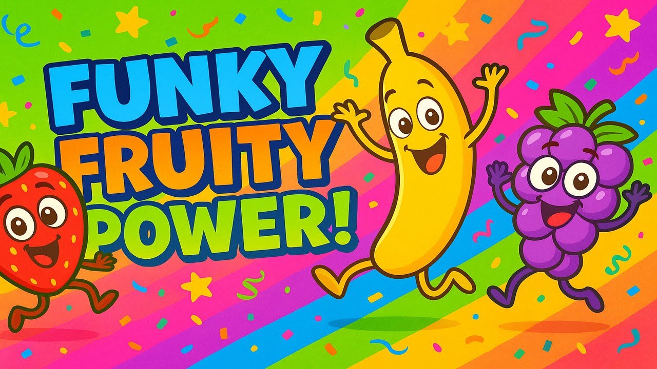 Funky Fruity Power 🍓💪 | Fun & Healthy Fruit Dance Song for Kids! - YouTube