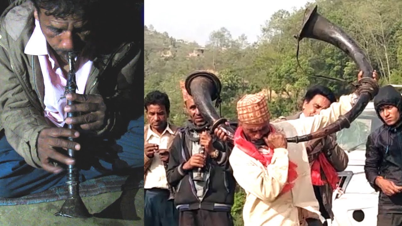 True Rural Nepal || Traditional Instruments playing in Marriage ...