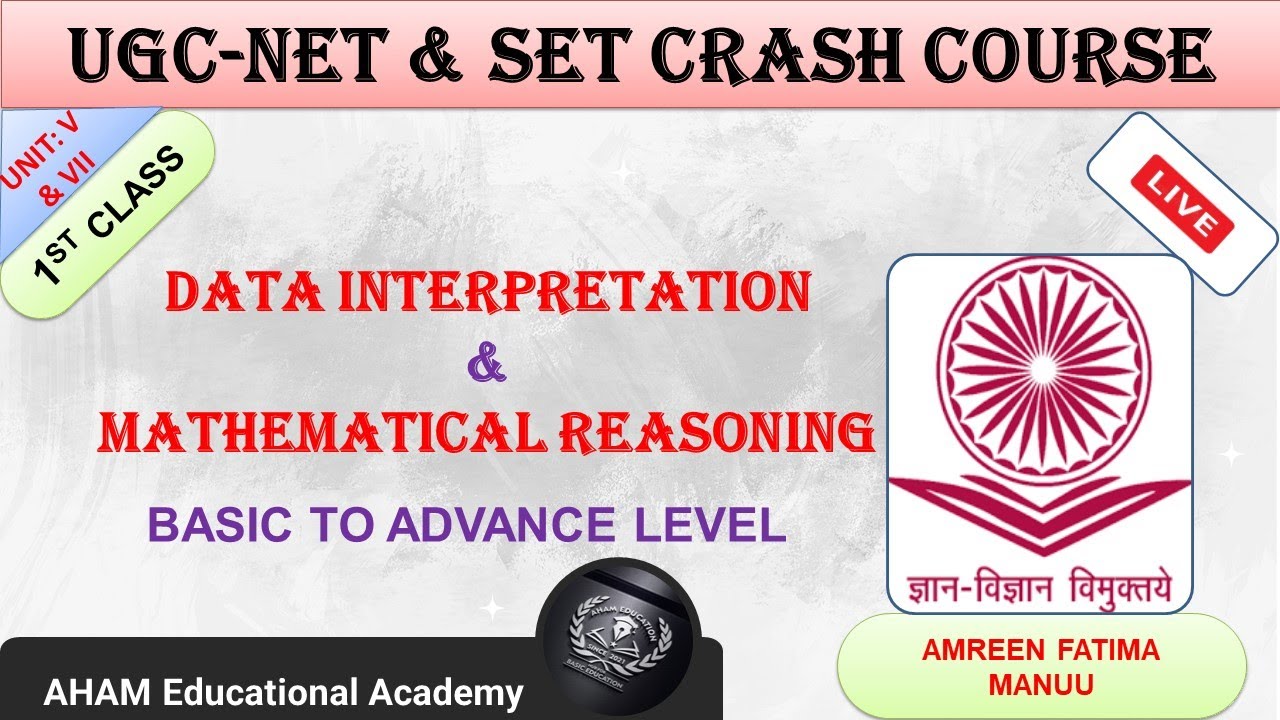 Di And Mathematical Reasoning Basic To Advance Level Lesson 01 Ugc Net And Set Crash Course