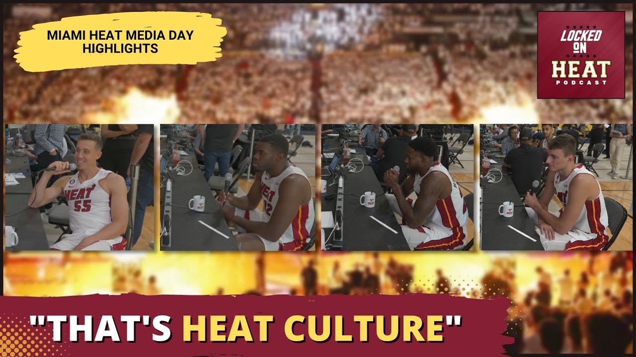 Miami Heat Media Day 2022 Highlights: Duncan Robinson, Caleb Martin ...