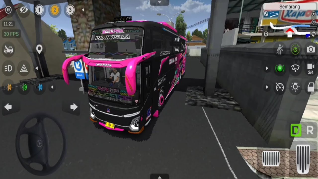 Mobil Bus Tunggal Jaya Black Pink Trip To Masjid Menara Kudus | Bus ...