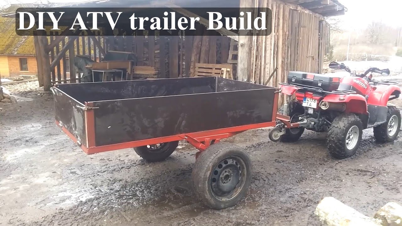Building a budget ATV trailer - YouTube
