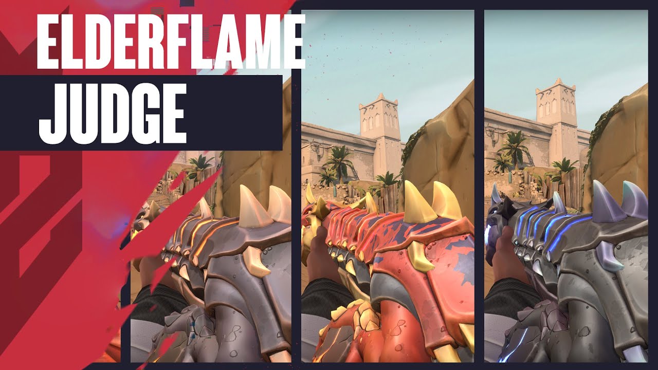 Elderflame Judge Skin Showcase [4K] - Valorant Elderflame Skins - YouTube