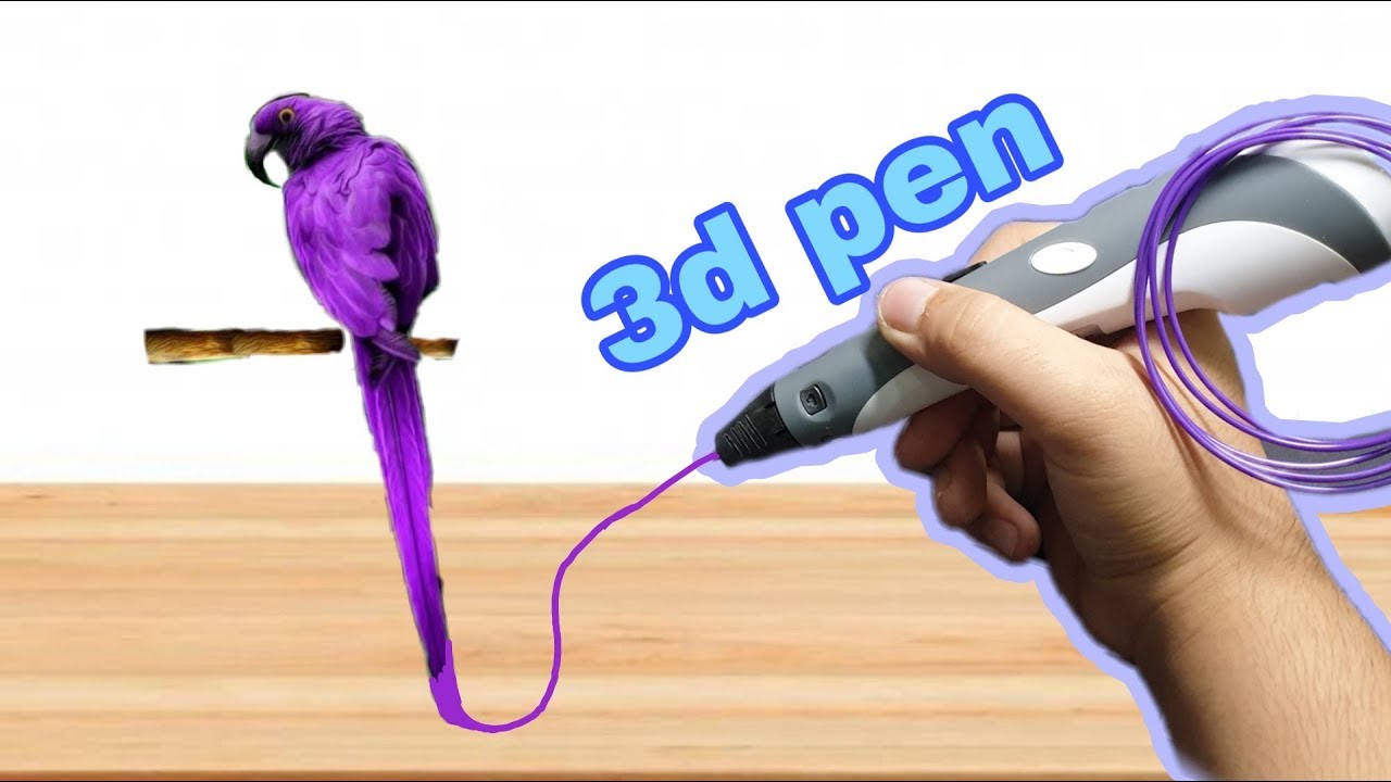 Making a 3D Pen PARROT - YouTube