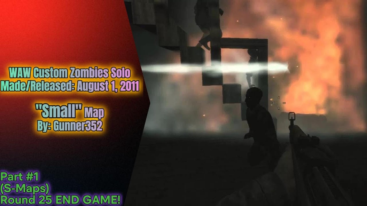 WAW Custom Zombies Solo "Small" Map Part #1 - YouTube
