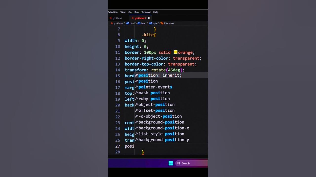How To Create Kite 🪁 Using HTML | CSS - YouTube