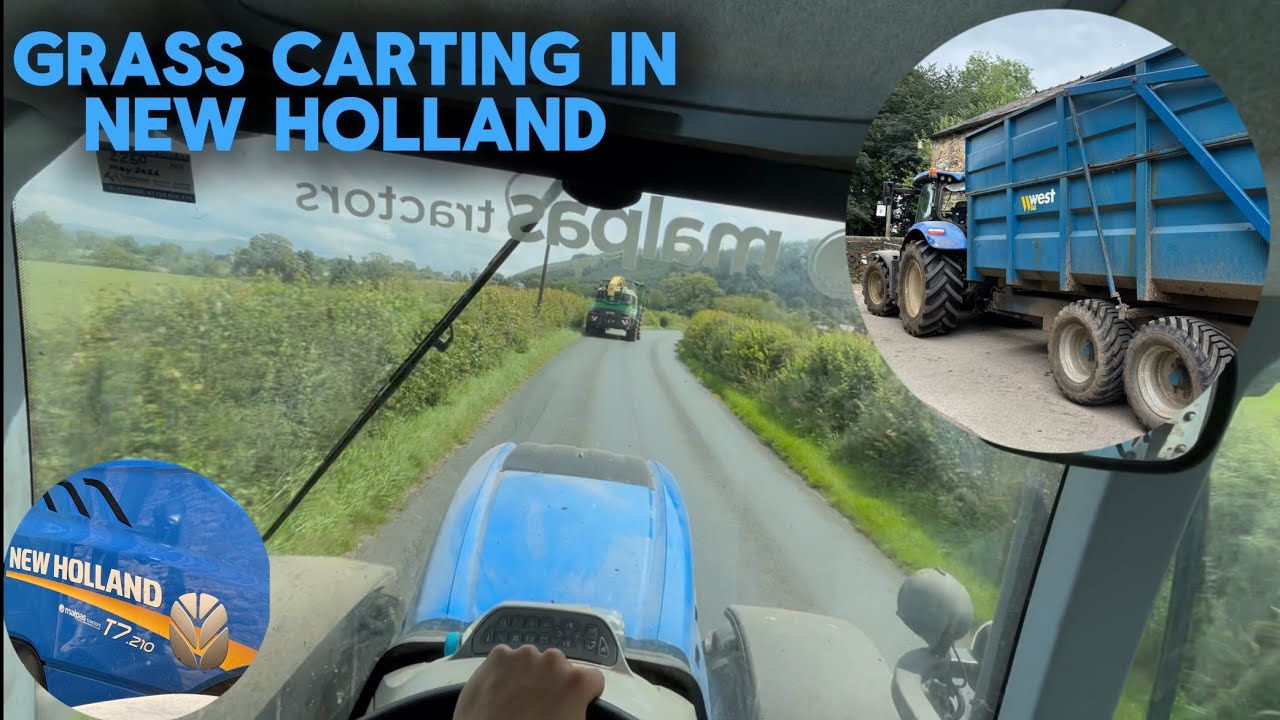 Grass Carting POV on NEW HOLLAND T7 210 - Silage 2025 - Hoyles ...