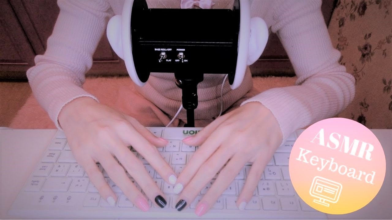 [ASMR MAKO] Keyboard Sounds⌨️ / Typing + Cleaning💚 (Thai-Japanese ...