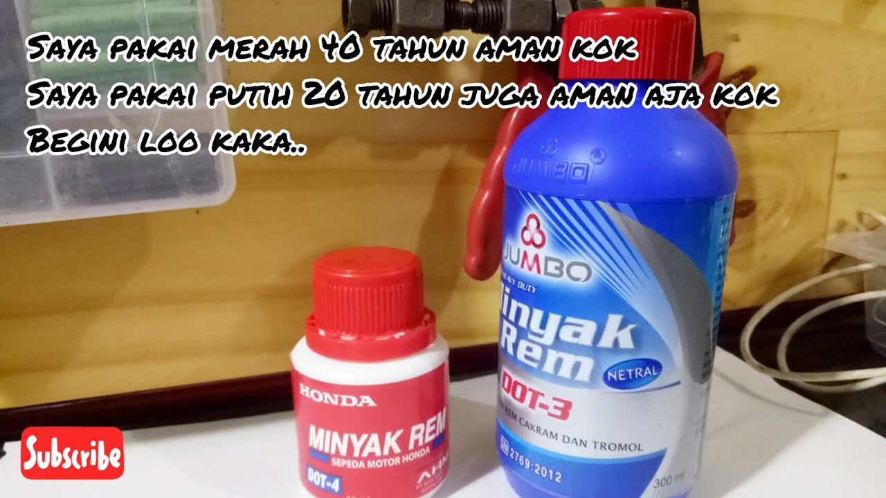 Pilih minyak rem putih bening atau merah, bedanya dimana? - YouTube