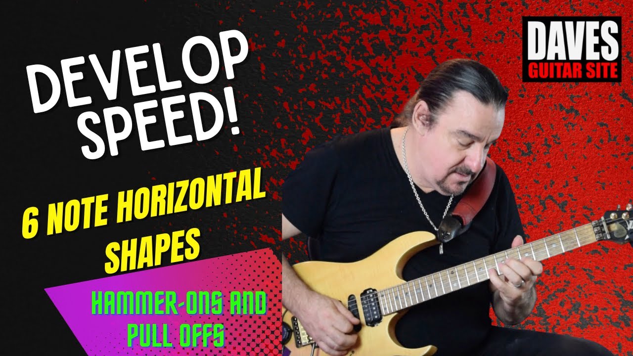 PLAY FAST AND ACCURATE -#1Technique and speed builder-6 Note Horizontal ...