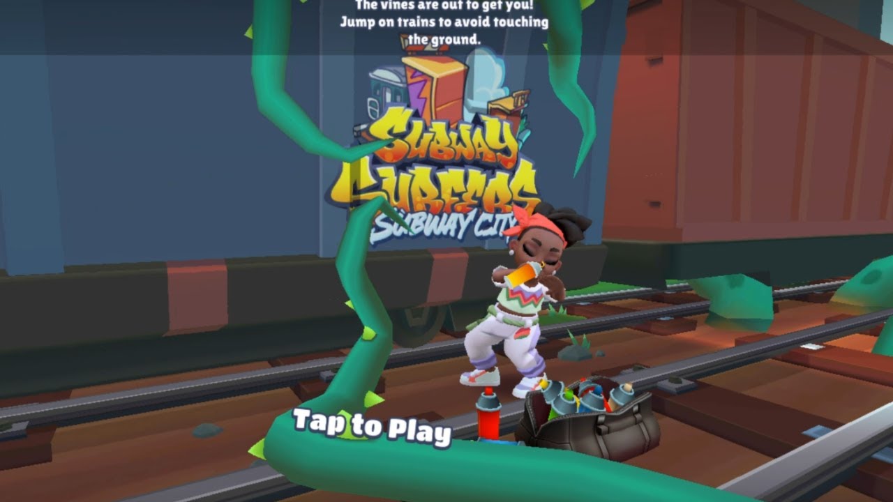 Subway Surfers : Subway City Plant Invasion! Game Play With Taina! # ...