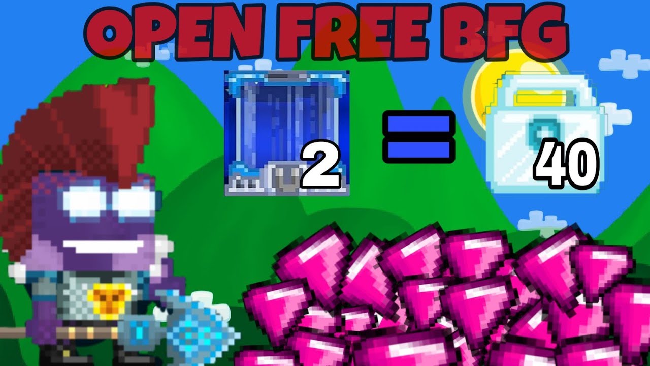 OPEN MY FIRST FREE BFG WORLD💎 [ GROWTOPIA ] - YouTube