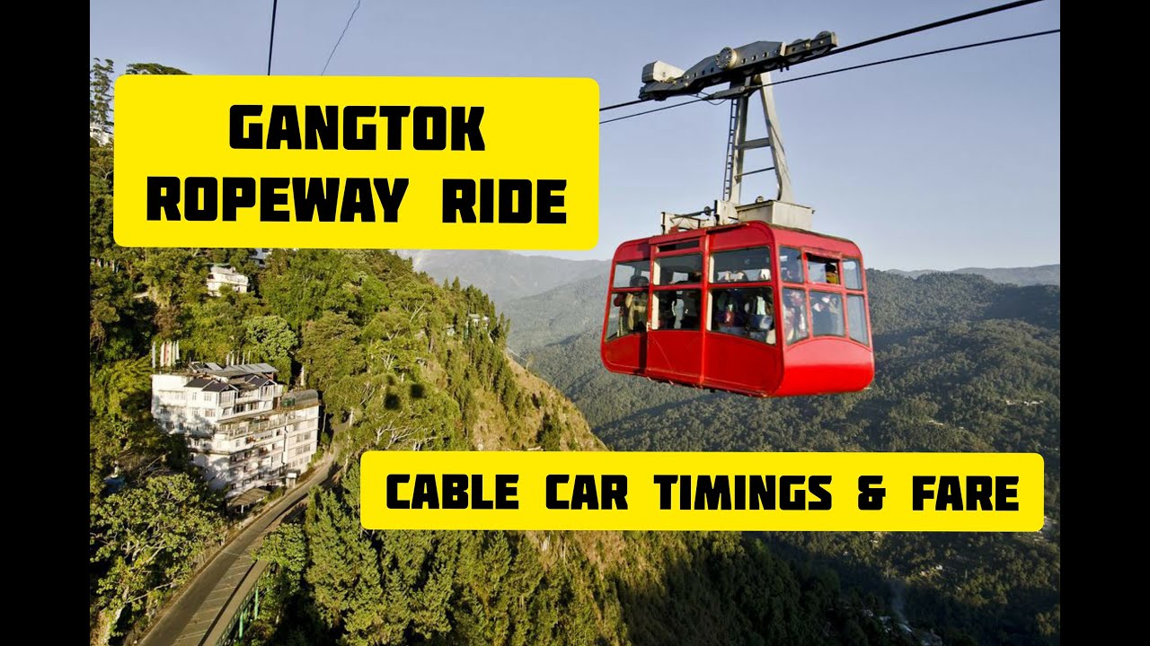 Gangtok City Aerial View by Ropeway | Gangtok Ropeway | Cable Car ...