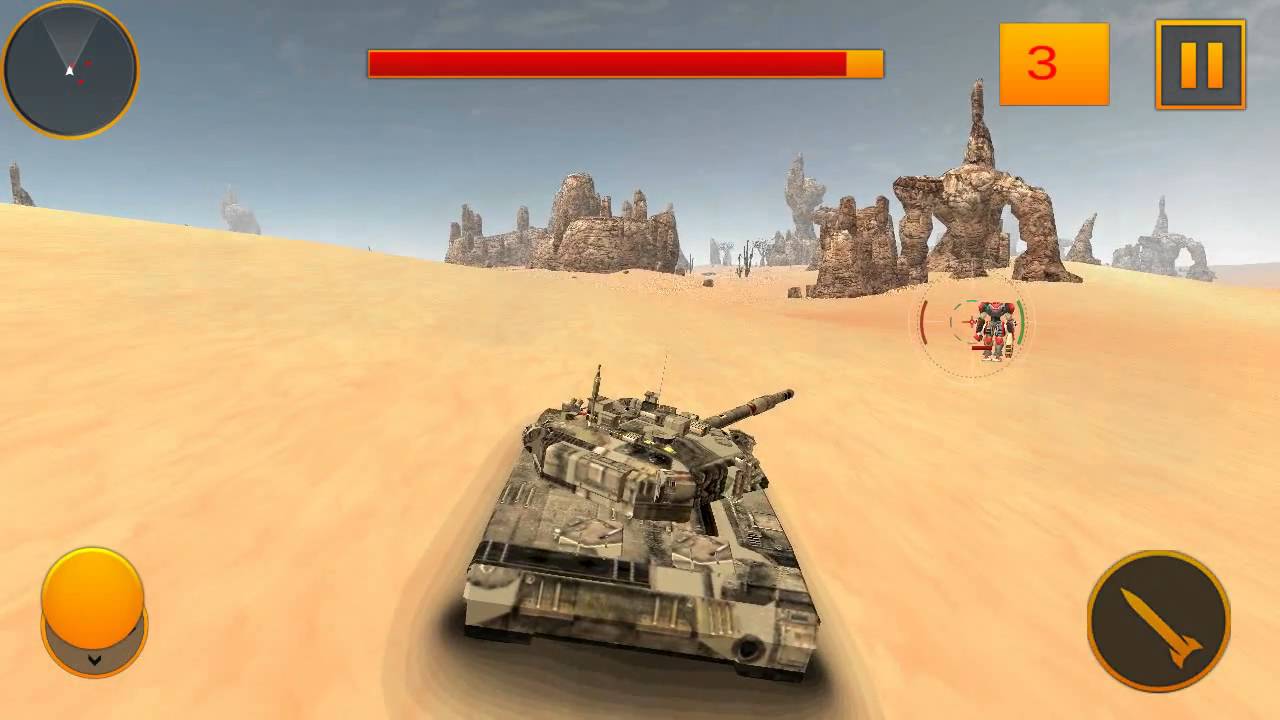 Tank Vs Robots: Real Tank War Android gameplay - YouTube