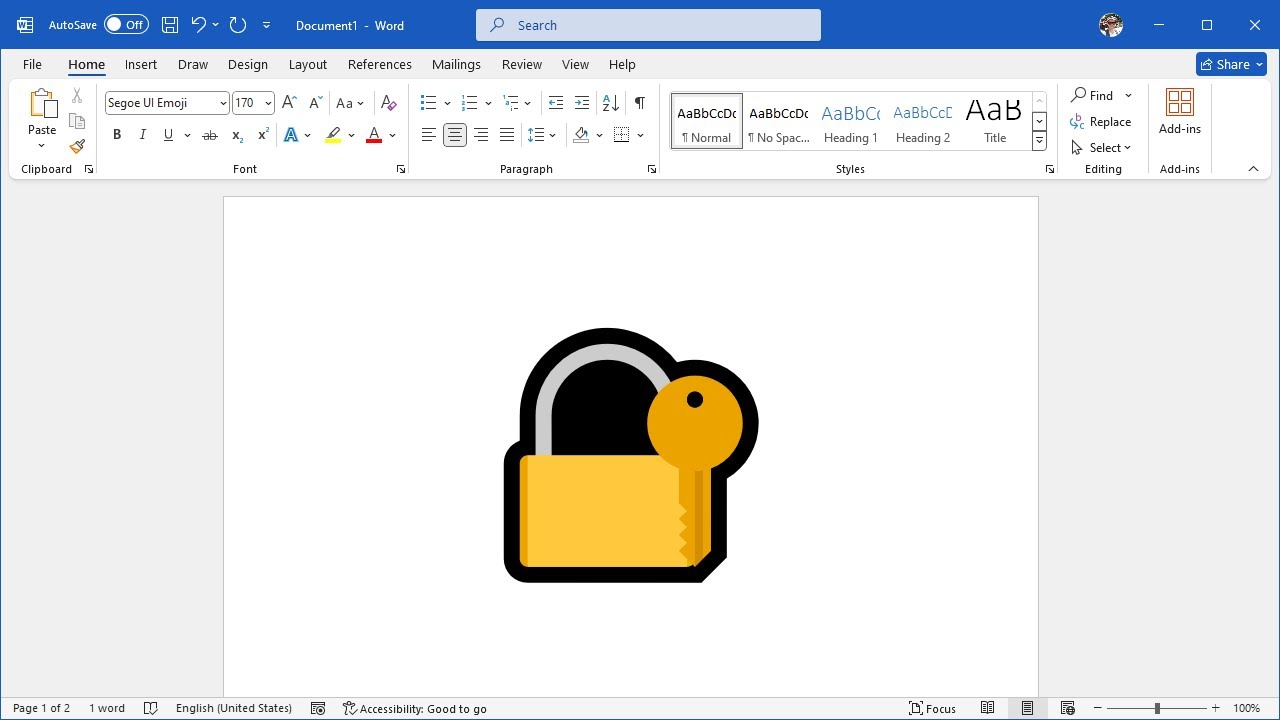 How to Insert the CLOSED LOCK WITH KEY Symbol in Microsoft Word - YouTube