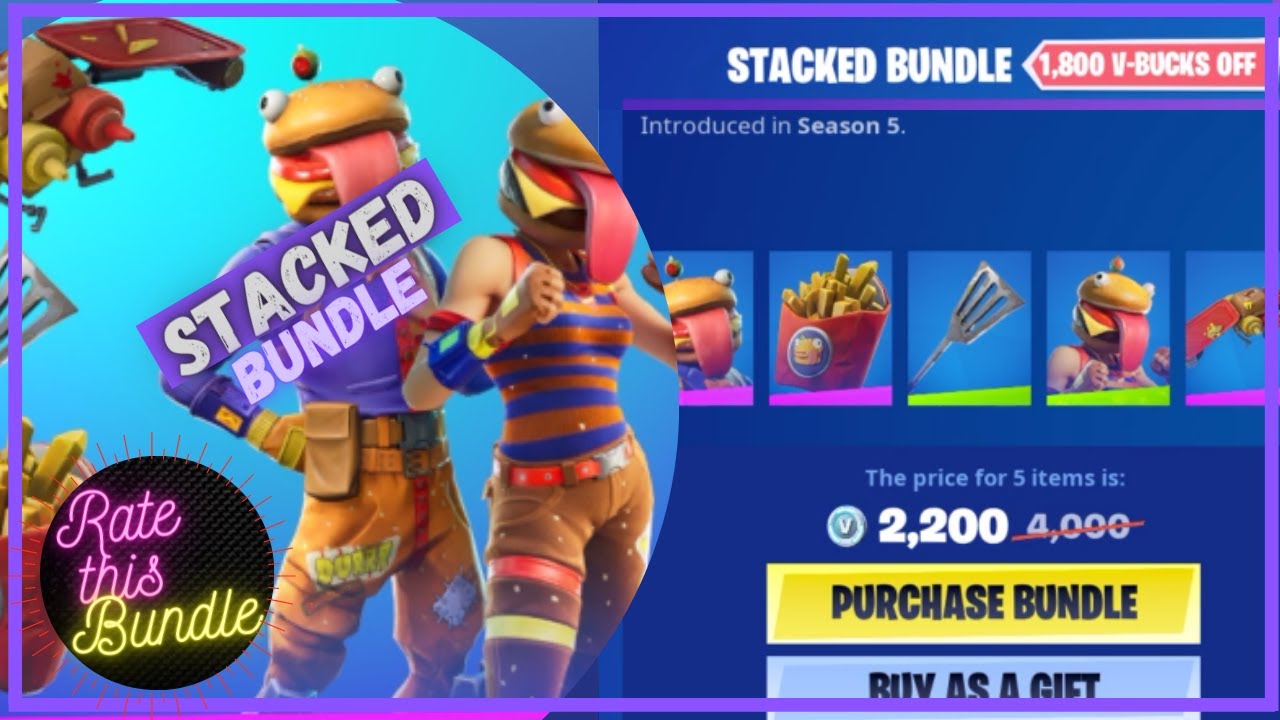 Stacked Bundle Fortnite - YouTube