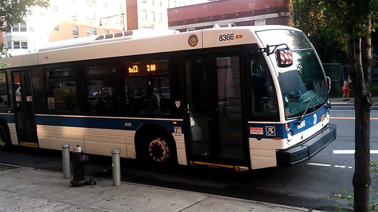 MTA: 2015 NovaBus LFS [8366] Bx13 Buses - YouTube