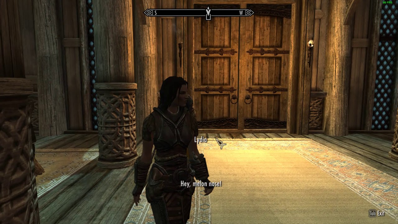 lydia is very polite to her thane in skyrim - YouTube